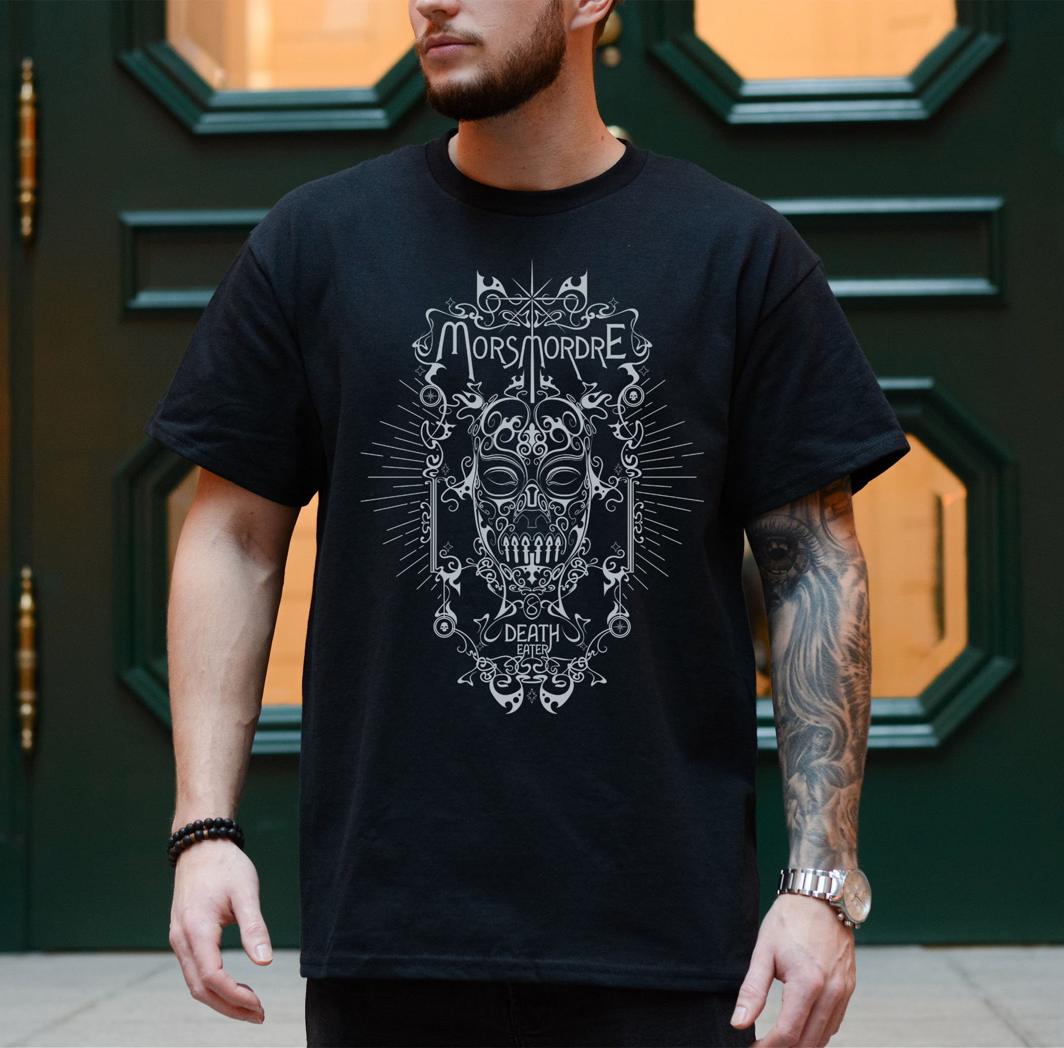 Harry Potter Death Eater Morsmordre Dark Mark T-Shirt, Wizar | Inspire ...