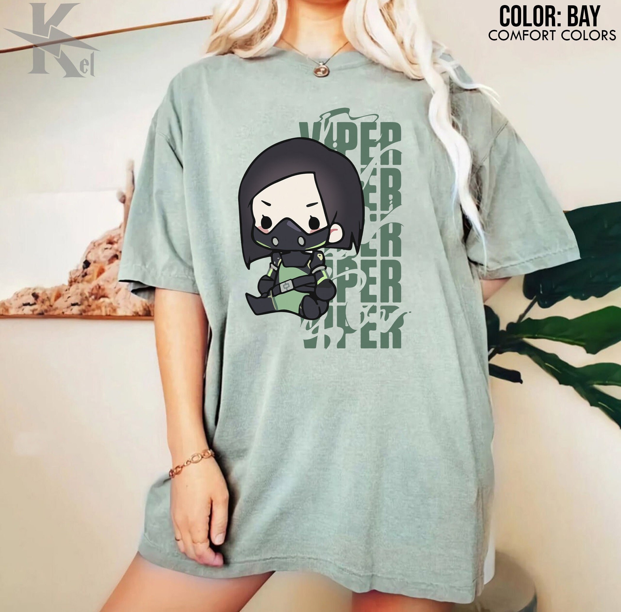 Viper Valorant Comfort Colors Shirt, Cute Chibi Agent Valora | Inspire ...