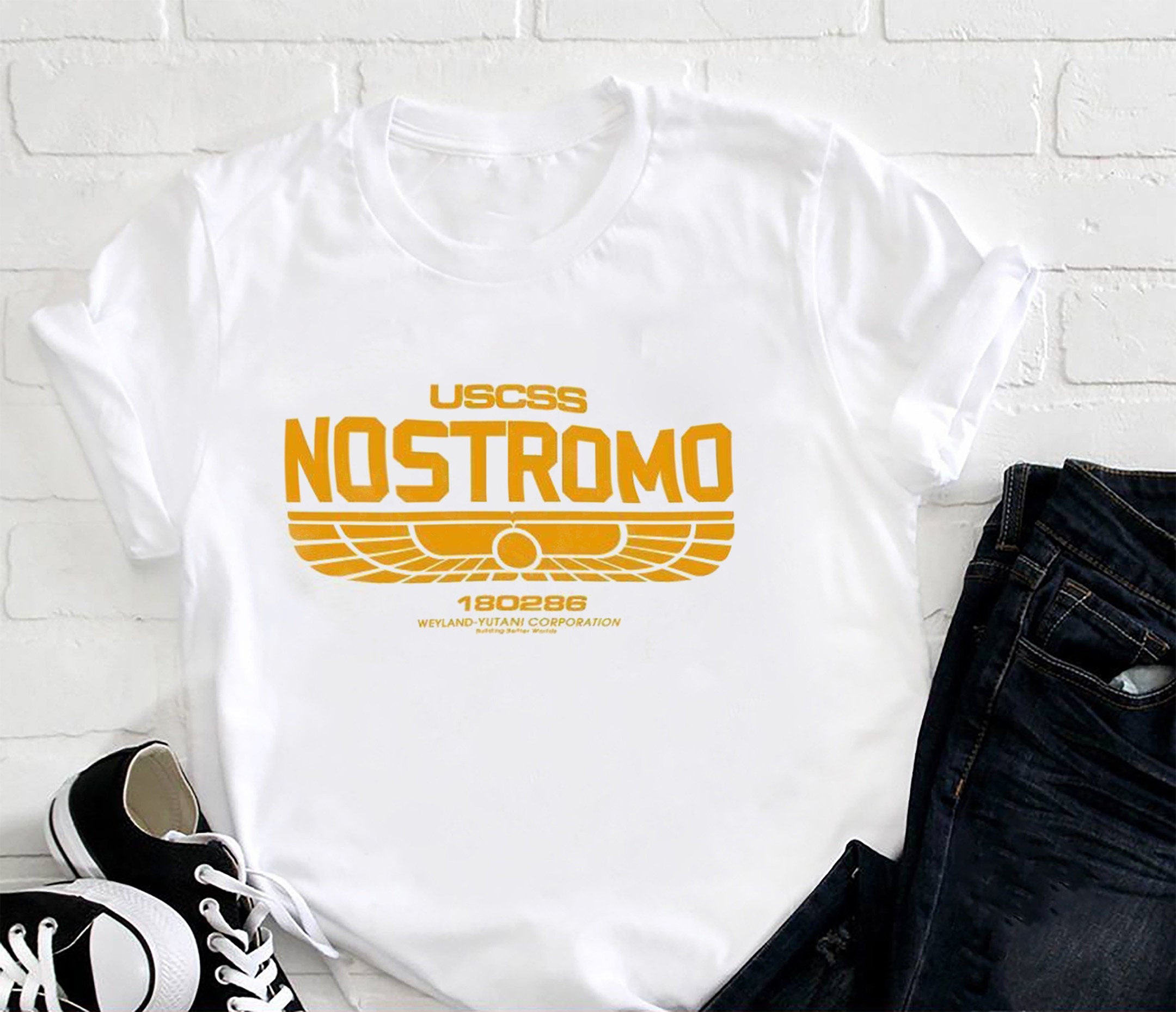 Alien USCSS Nostromo 180286 Weyland-Yutani Corp T-Shirt, Ali | Inspire ...