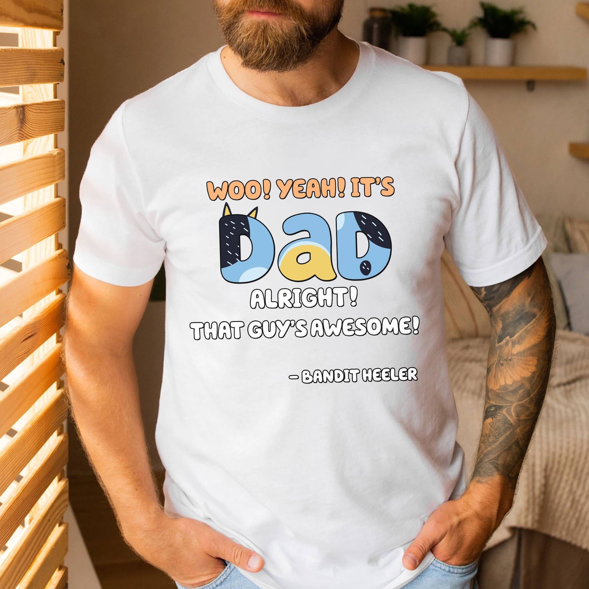 Bluey Bandit Dad Shirt, Bluey Dad Shirt, Bluey Bingo Family | Inspire ...