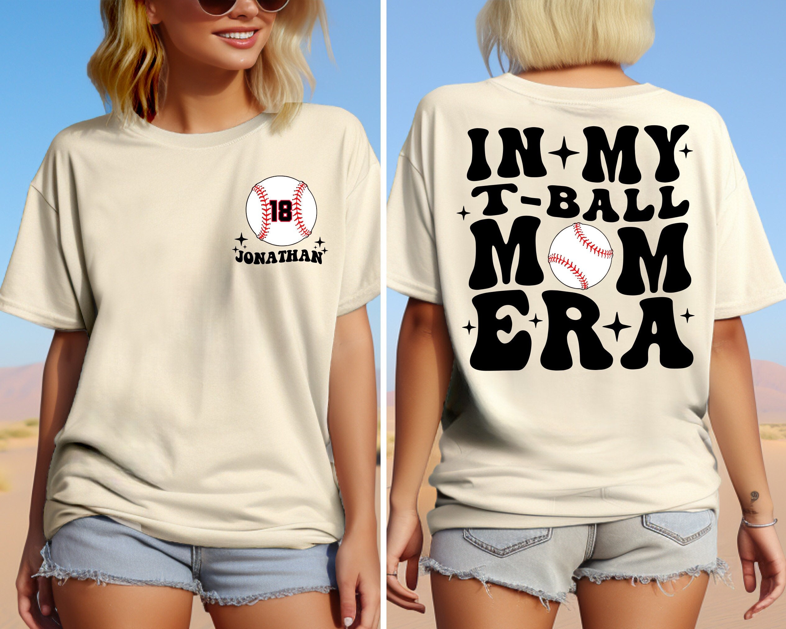 Custom T-Ball Mom Shirt, In My T-Ball Mom Era Shirt, Game Da | Inspire ...