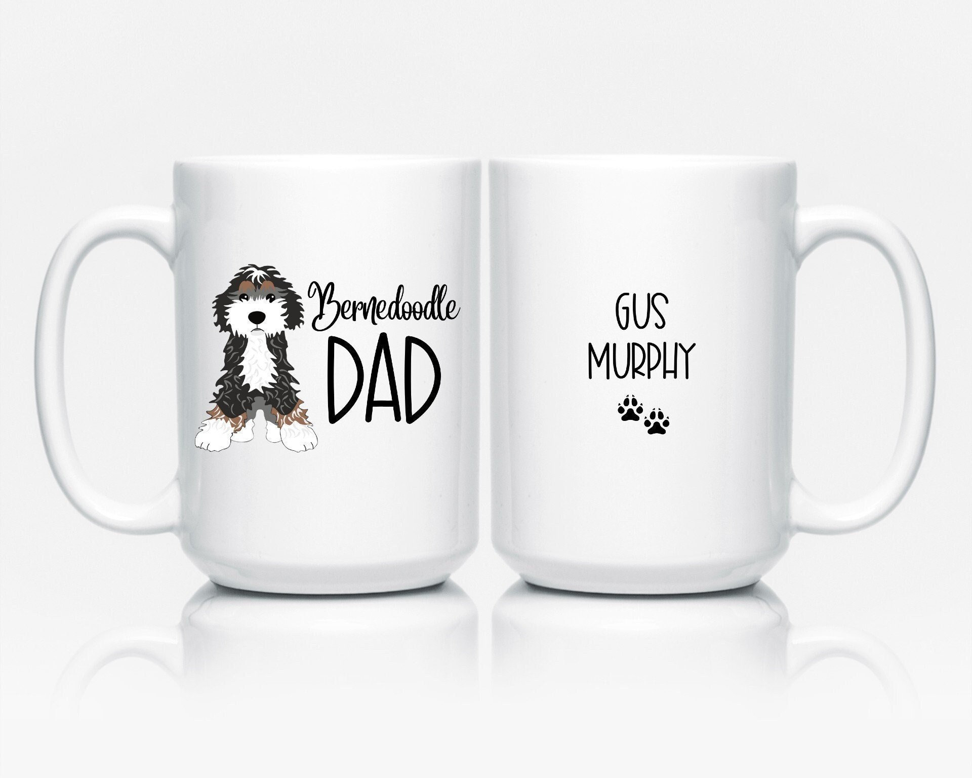 Bernedoodle Dad Mug, Bernedoodle Gifts, Doodle Dad, Berner D - Inspire ...