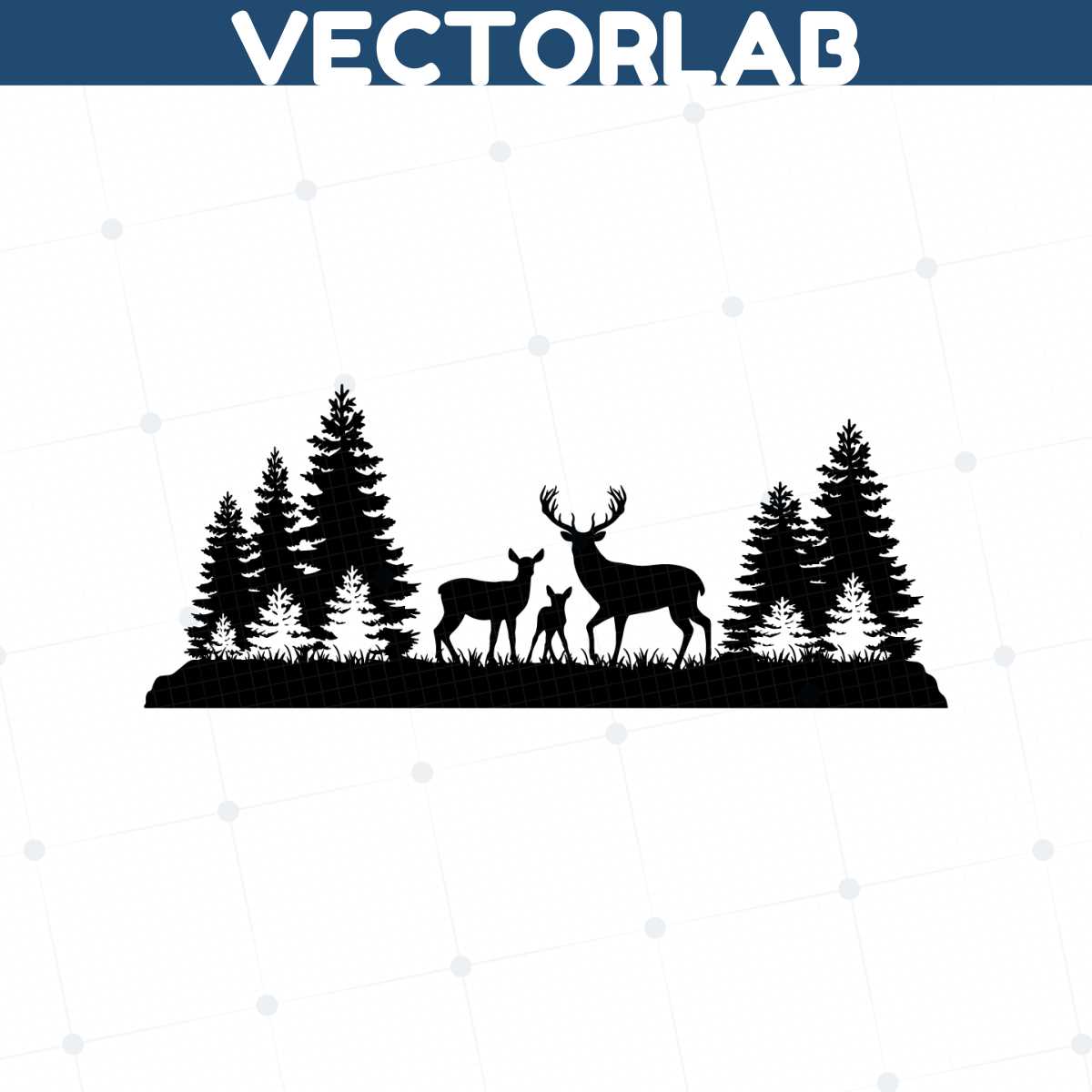 Deer In The Forest SVG, Deer Family svg, Wilderness svg, For | Inspire ...