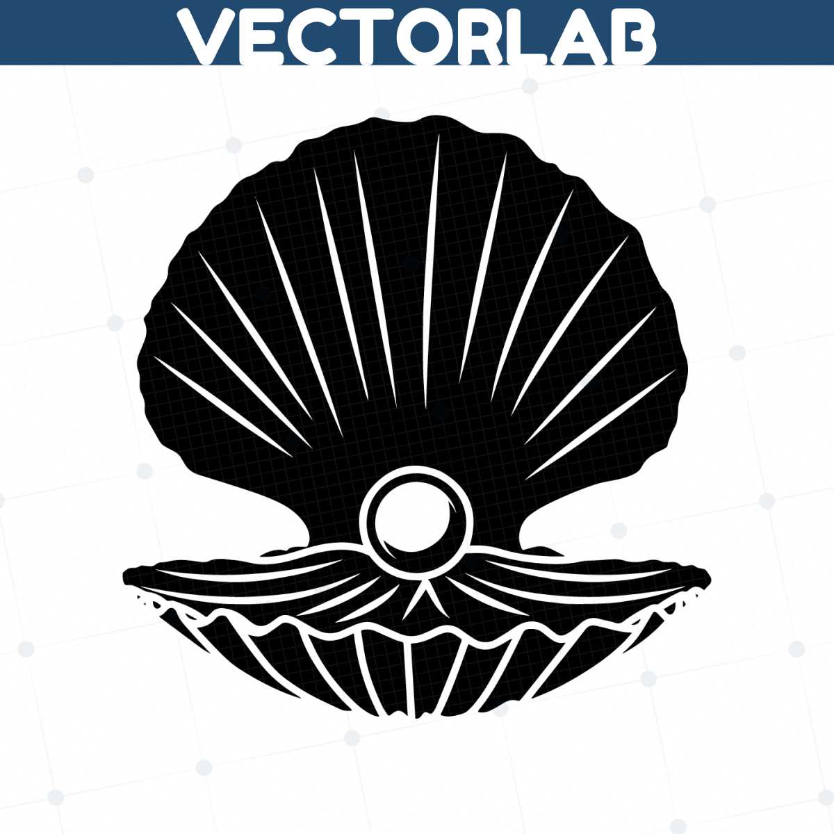 Oyster Pearl SVG Clip Art Cut File Silhouette dxf eps png jp | Inspire ...