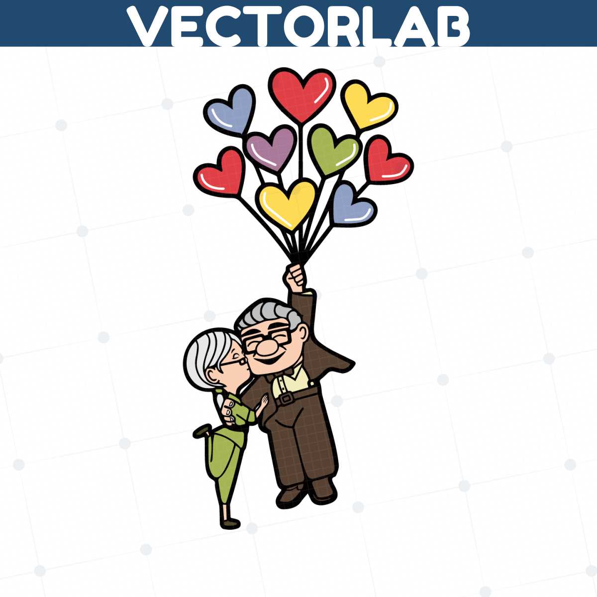 Up Balloon Svg Png, Layered Carl And Ellie Balloon Svg, Carl - Inspire ...