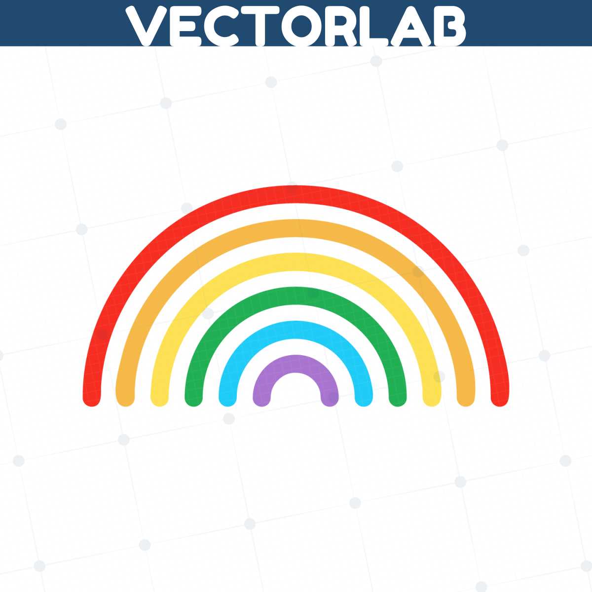 Rainbow SVG Files | Rainbow Cut Files | Rainbow Silhouette V | Inspire ...