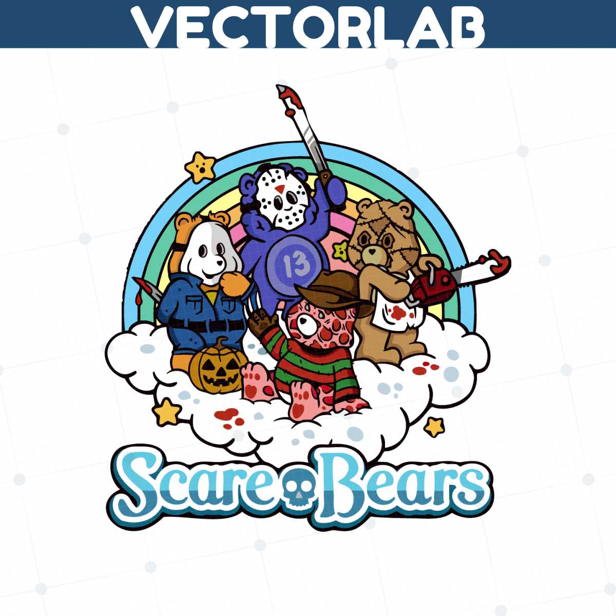 Scare Bear Svg File, Halloween File, Care Bear Friend File, | Inspire ...