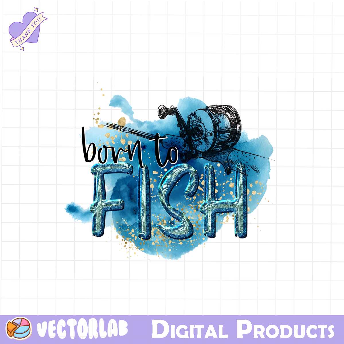 Born to fish PNG file for sublimation, sublimation designs, | Inspire ...