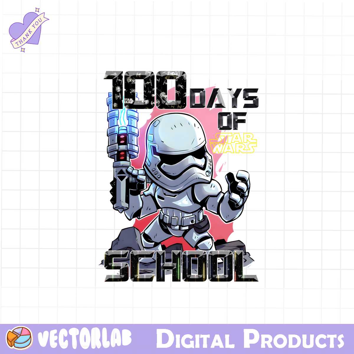 100 days of school star wars png | Inspire Uplift