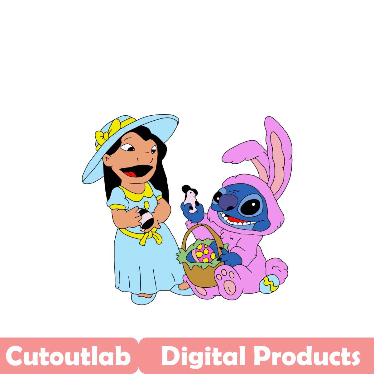 Lilo And Stitch Easter Day Svg, Easter Day Svg, Easter Stitc | Inspire ...