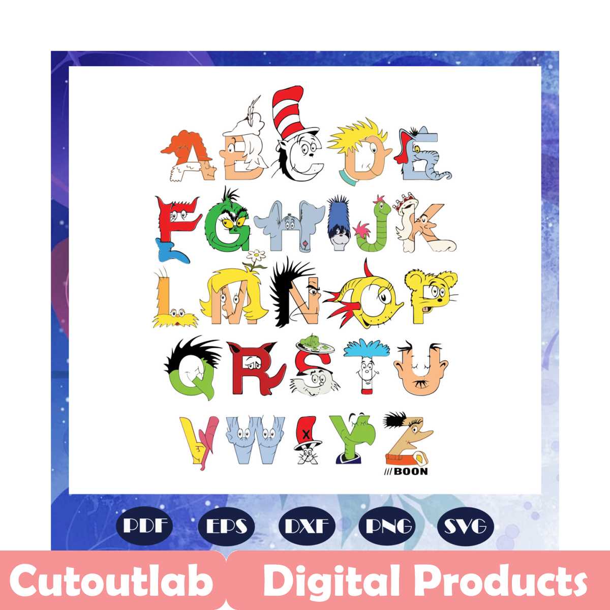 Dr seuss alphabet svg, Dr seuss bundle svg, Dr seuss, Dr seu | Inspire ...