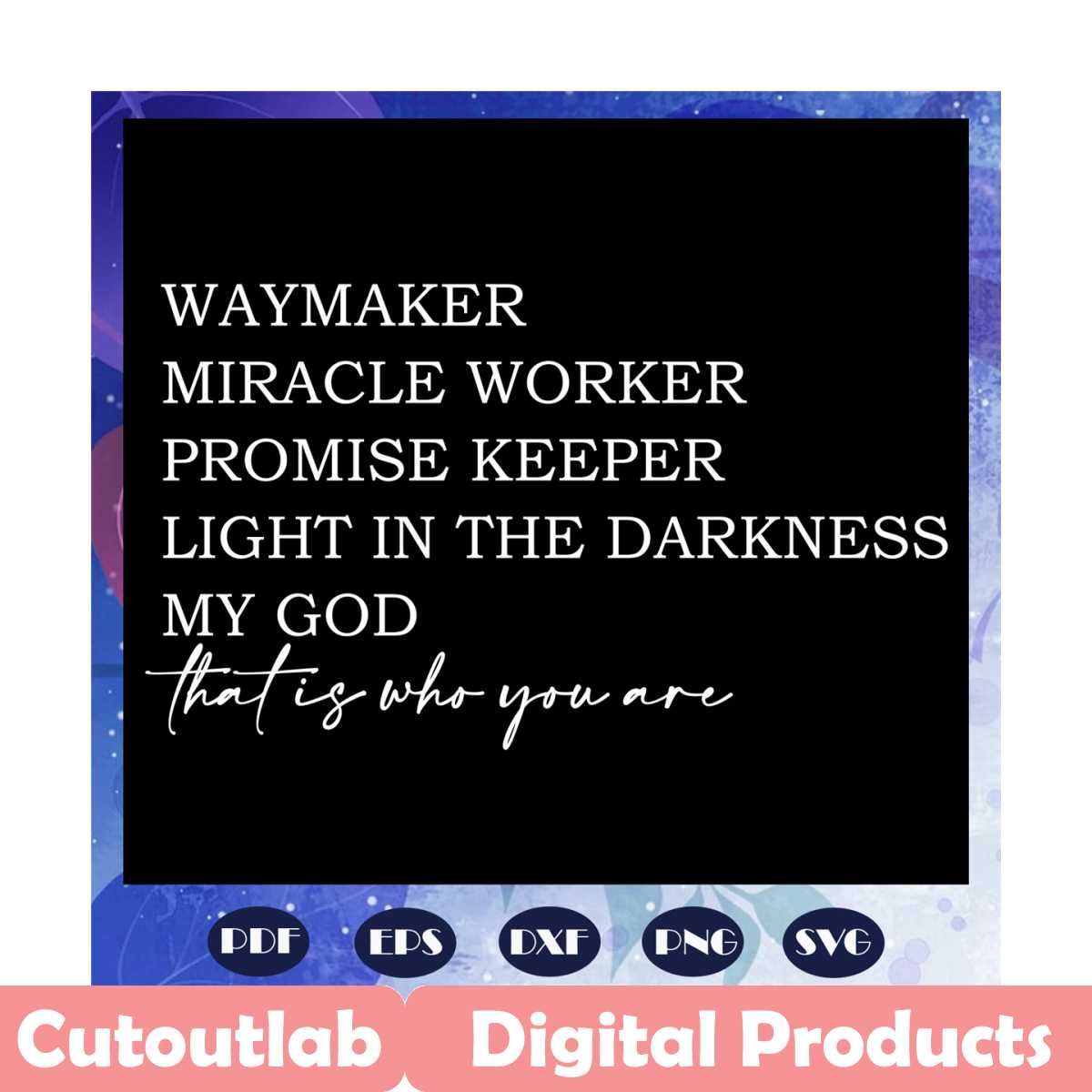Waymaker Svg | Inspire Uplift