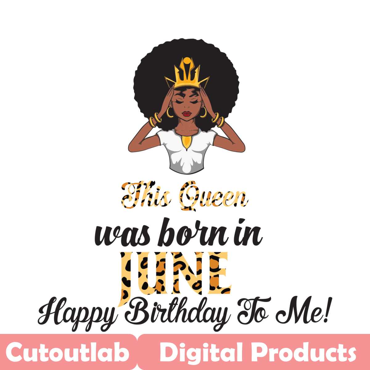 This Queen Was Born In June, Birthday Svg, June Birthday Svg | Inspire ...