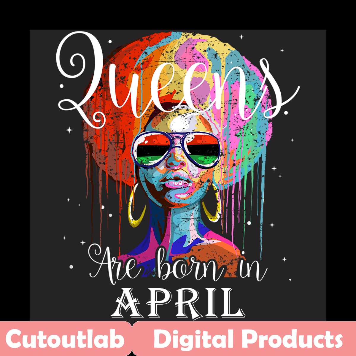 Queens Are Born In April Png, Birthday Png, April Birthday, | Inspire ...