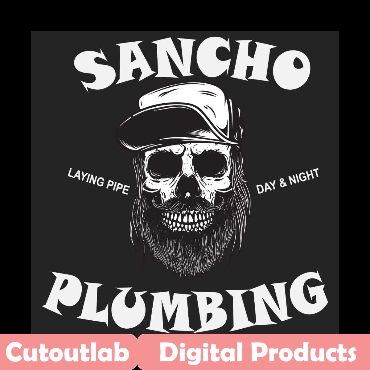 Sancho Laying Pipe Day And Night Plumbing Svg, Trending Svg, | Inspire ...