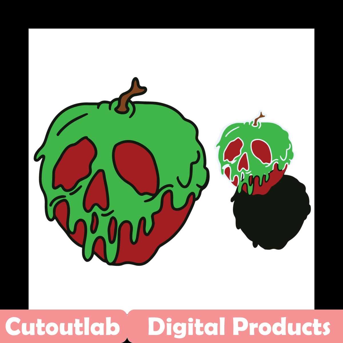 Poison Apple Skull Snow White Svg, Trending Svg, Poison Appl | Inspire ...