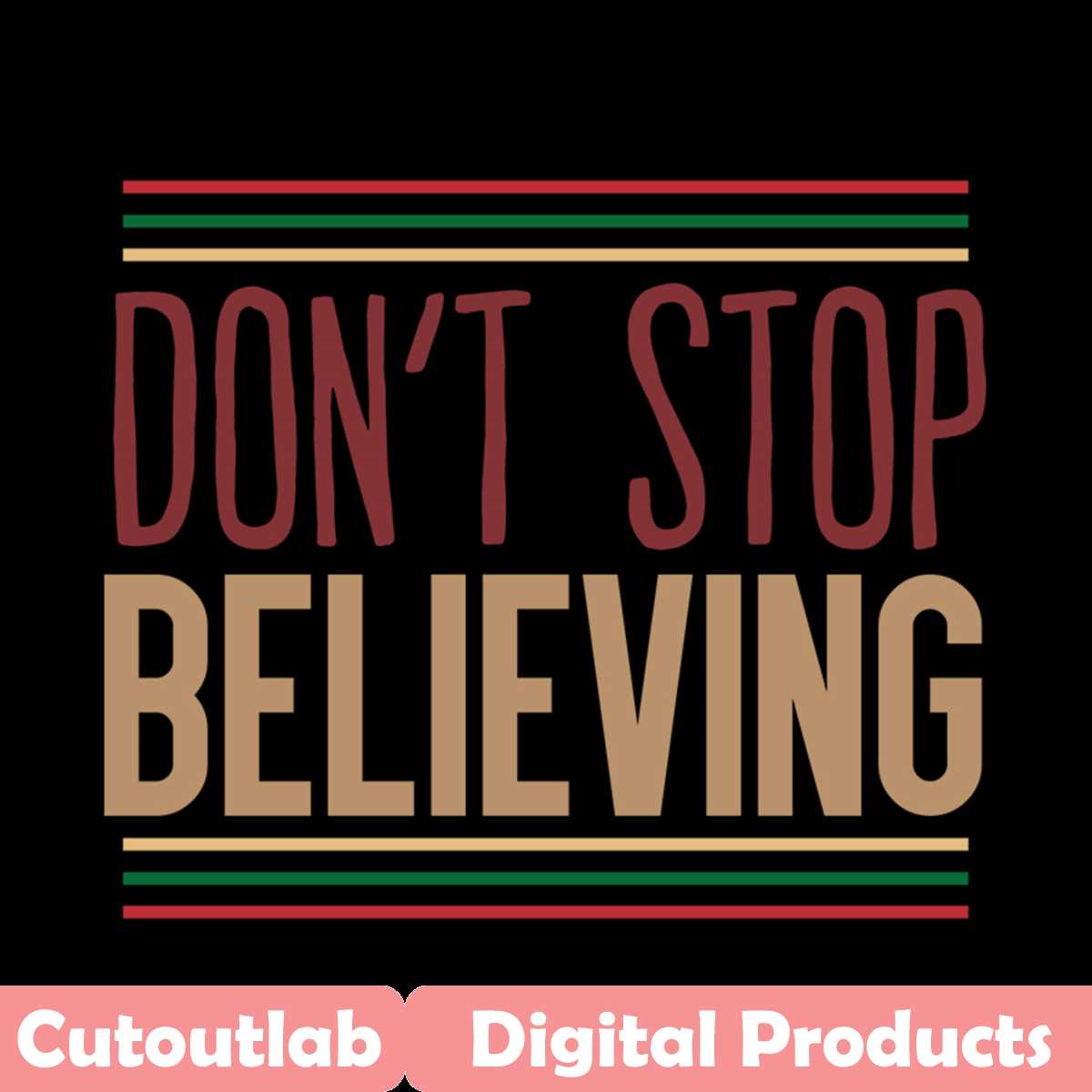 Dont Stop Believing Svg, Christmas Svg, Believing Svg, Merry | Inspire ...