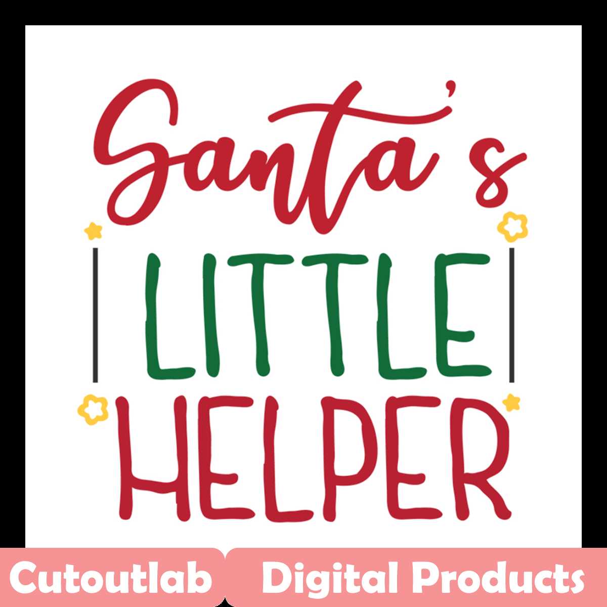 Santas little helper SVG Files For Silhouette, Files For Cri | Inspire ...