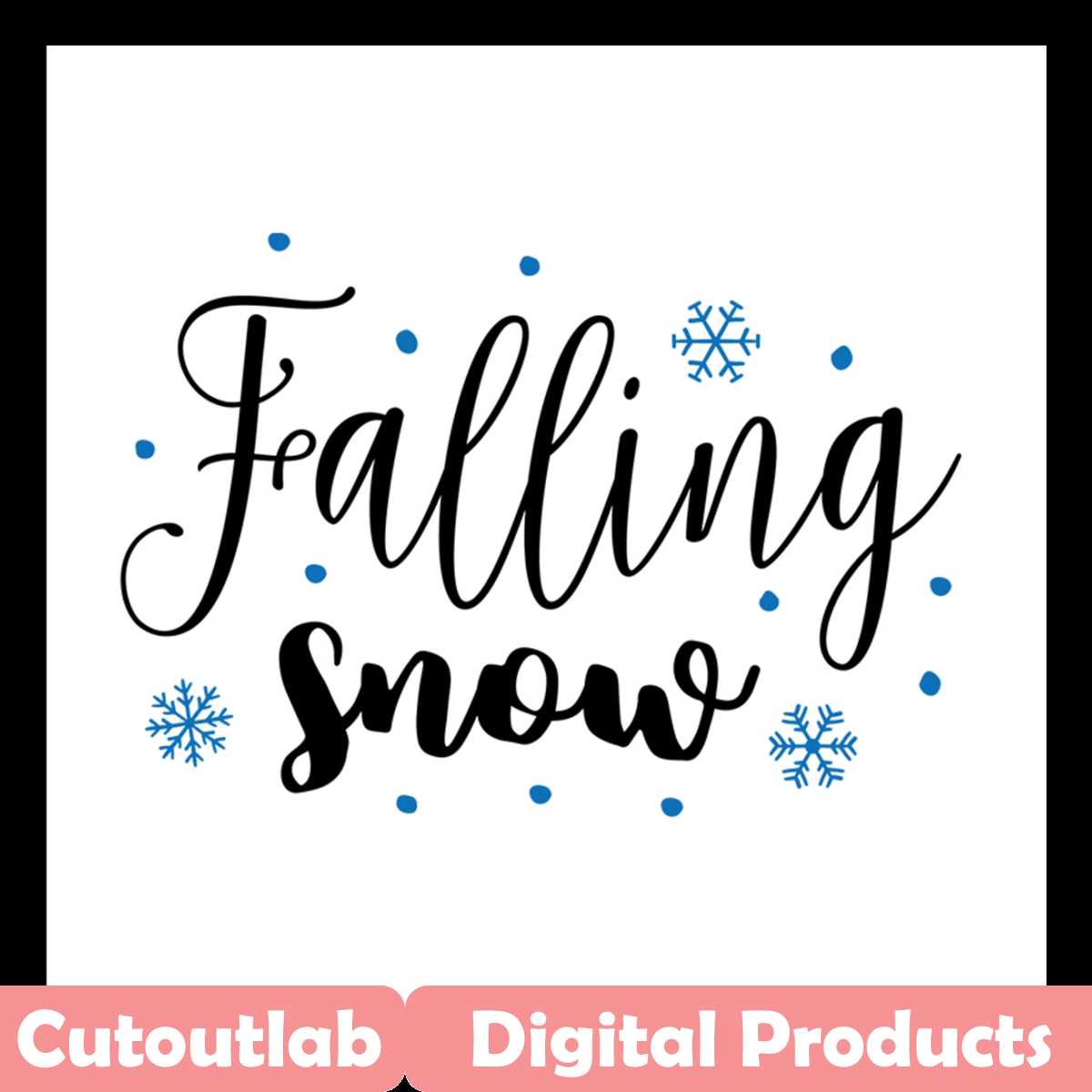 Falling Snow Svg | Inspire Uplift