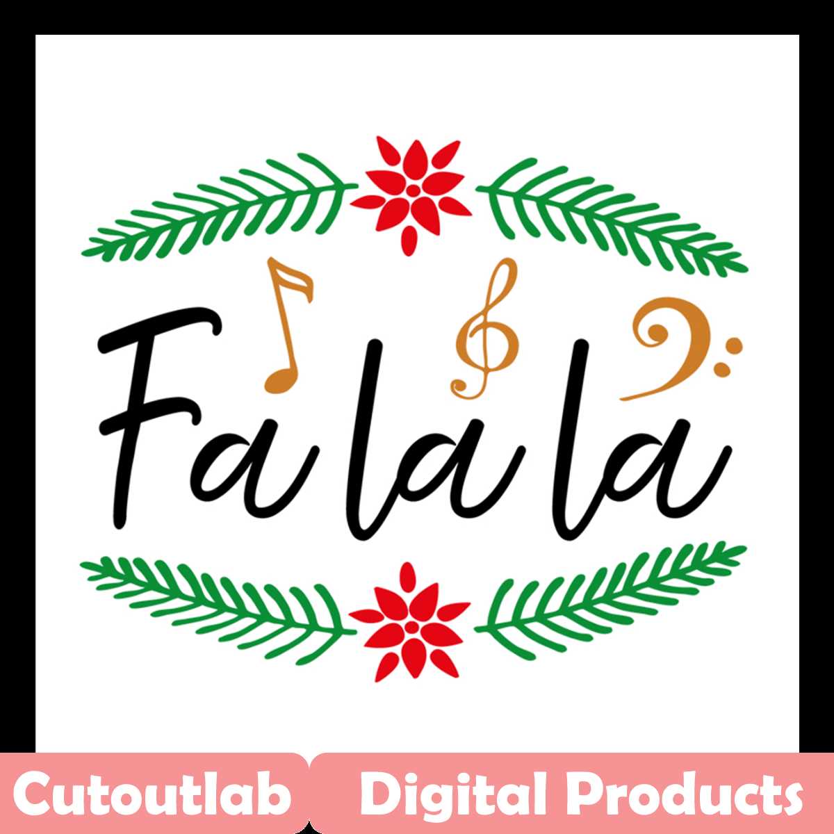 Fa la la SVG Files For Silhouette, Files For Cricut, SVG, DX | Inspire ...