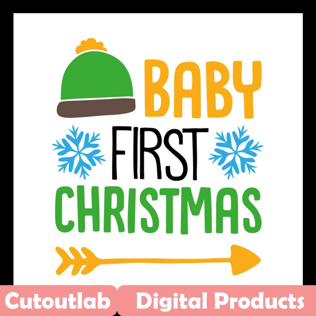 Baby first christmas SVG Files For Silhouette, Files For Cri | Inspire ...