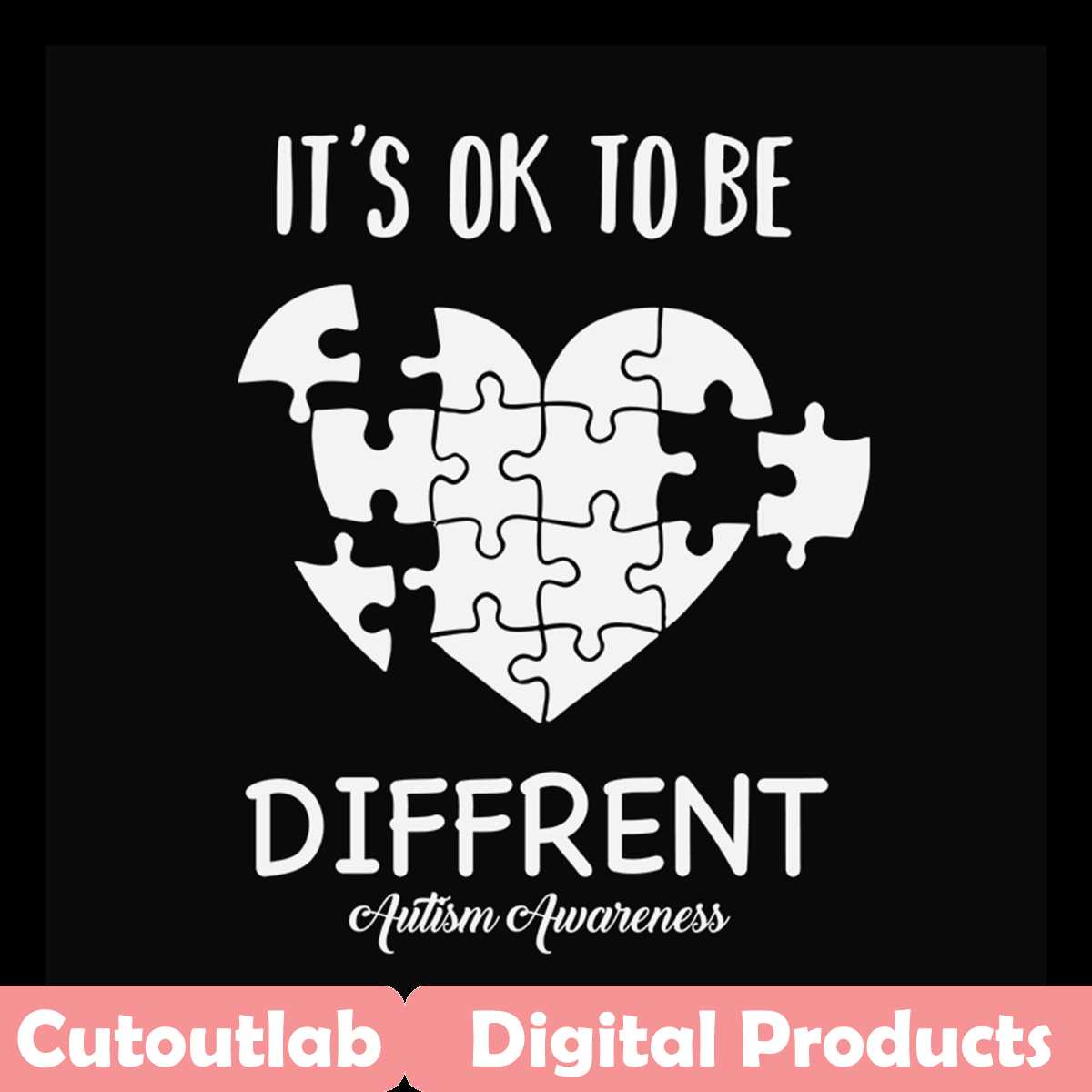 Its ok to be different autism awareness SVG Files For Silhou | Inspire ...