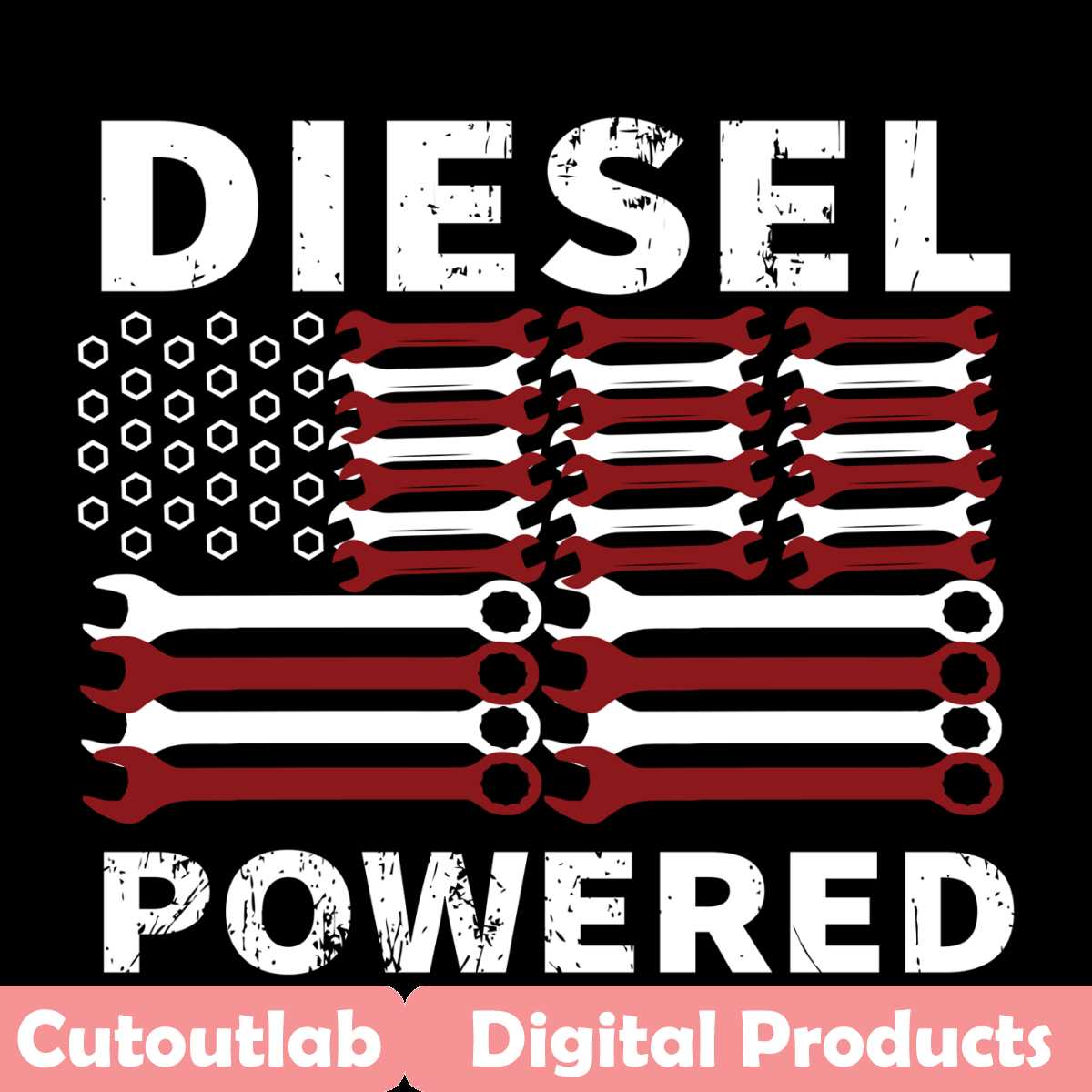 American Flag Wrench Diesel Powered Svg, Trending Svg, Ameri | Inspire ...