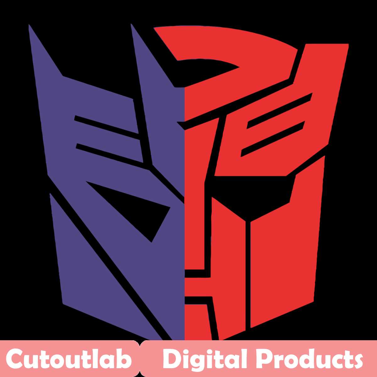 Transformers Decepticon Autobot Split Svg, Trending Svg, Tra - Inspire ...
