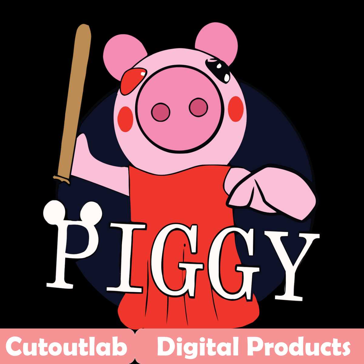 Piggy svg, Pig svg, Pig shirt, Pig gift, Piggy cartoon svg, | Inspire ...