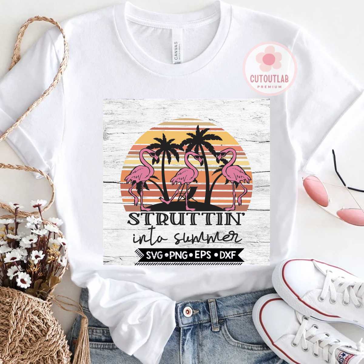 Struttin in to Summer Svg, Cricut File, Svg, Flamingo Svg, C | Inspire ...