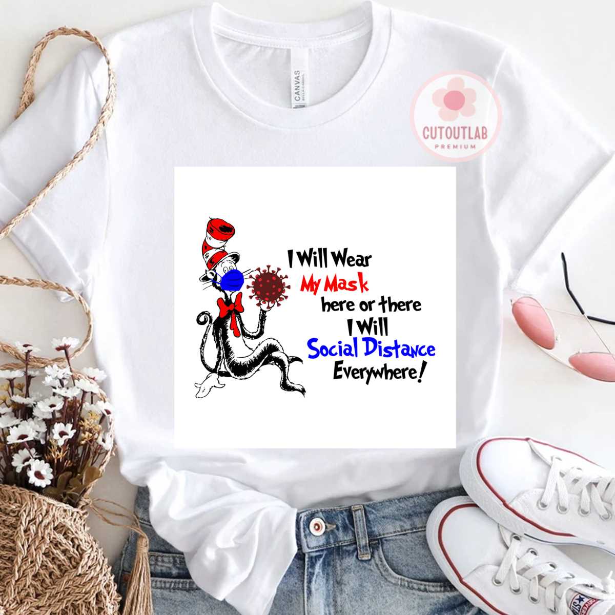 Dr Seuss svg, I will wear my Mask Everywhere svg, Social Dis | Inspire ...