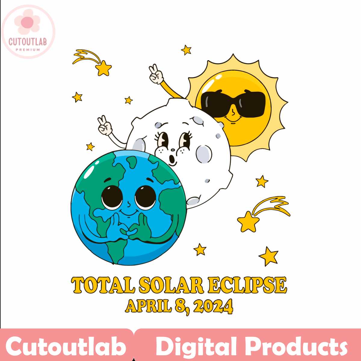 Funny Total Solar Eclipse Family 2024 SVG | Inspire Uplift