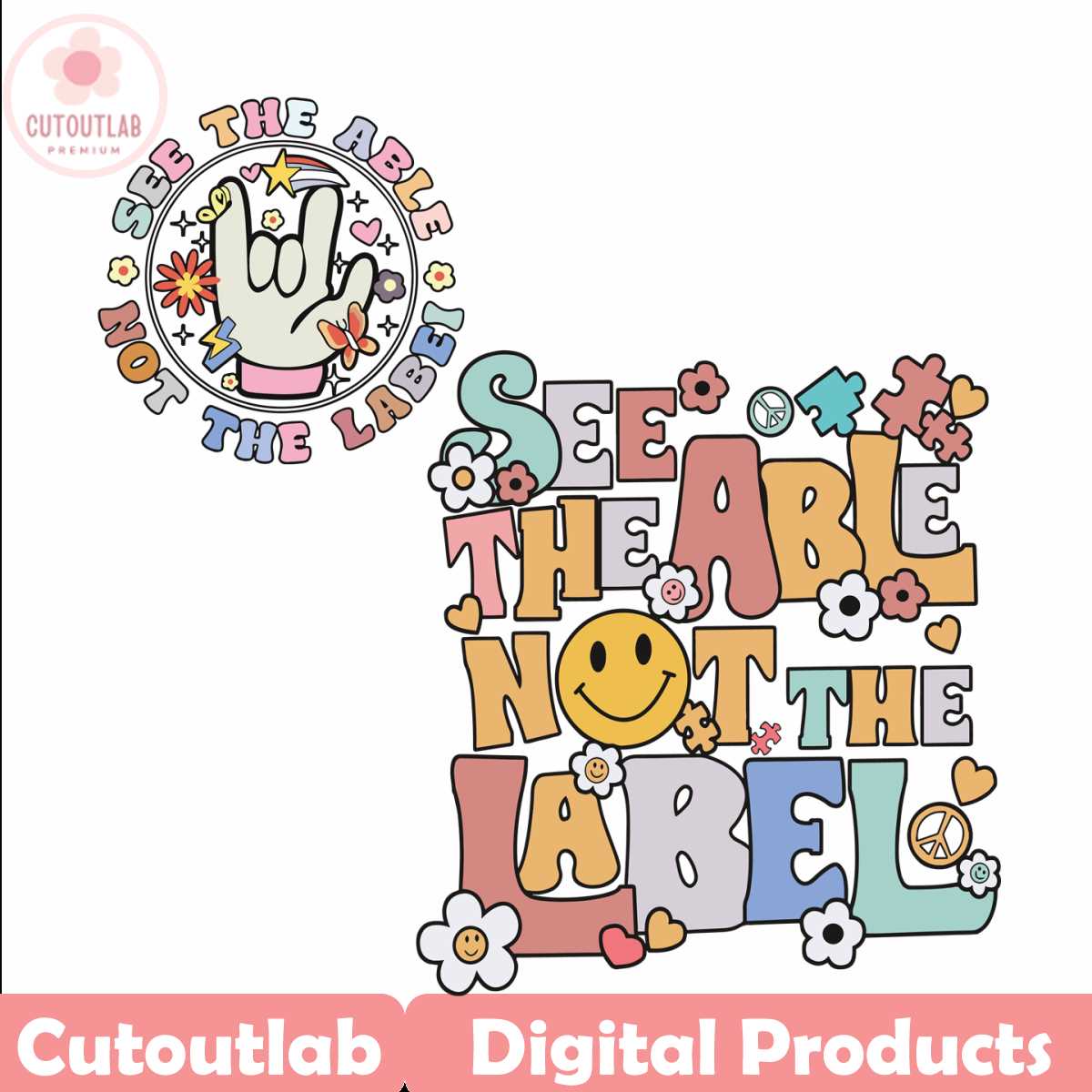 See The Able Not The Label Autism SVG - Inspire Uplift