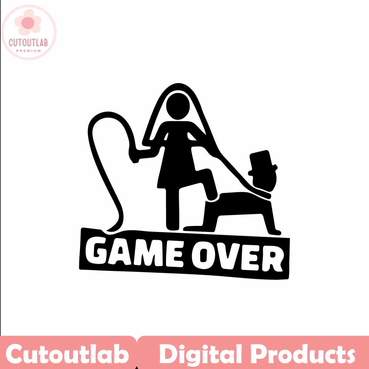 Game over, Wedding Game over, Bride Svg, Funny Svg, Bride Tr - Inspire ...