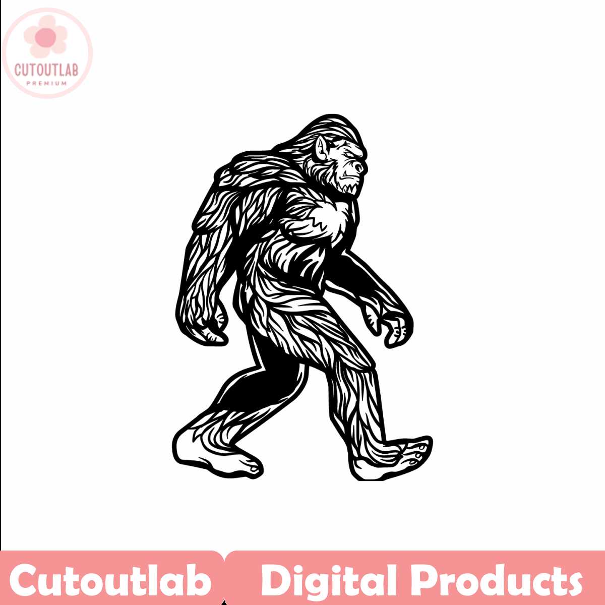 Bigfoot SVG | Big Foot Cut Files | Yeti Sasquatch Clip Art | | Inspire ...