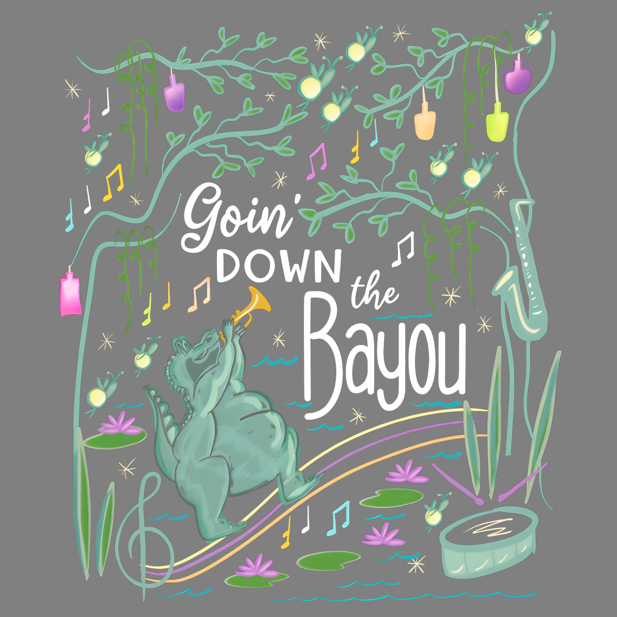 Goin Down The Bayou Tiana Adventure PNG Digital Download Fil - Inspire ...