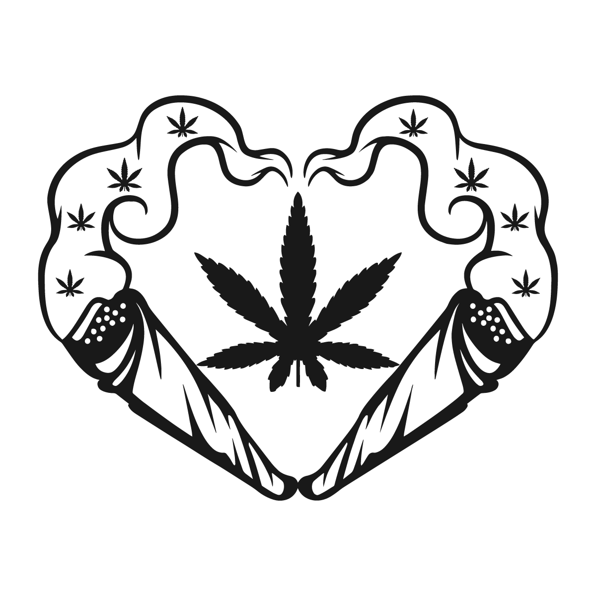 Heart Weed Joint svg Digital Download Files | Inspire Uplift