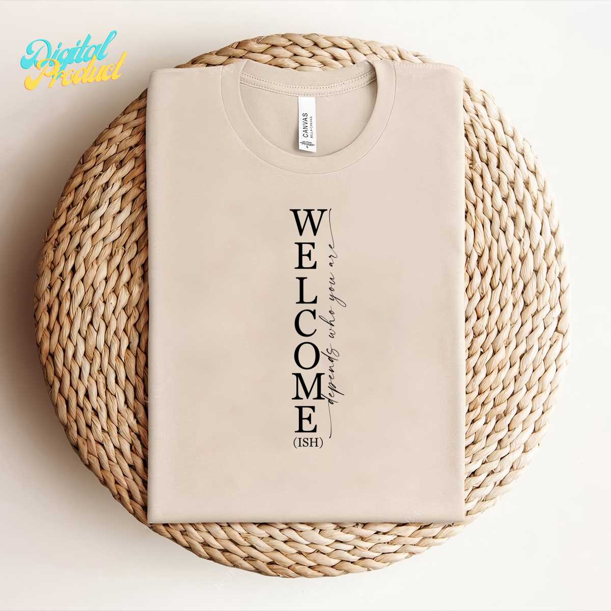 Welcome-ish SVG Files, Vertical Welcome | Inspire Uplift