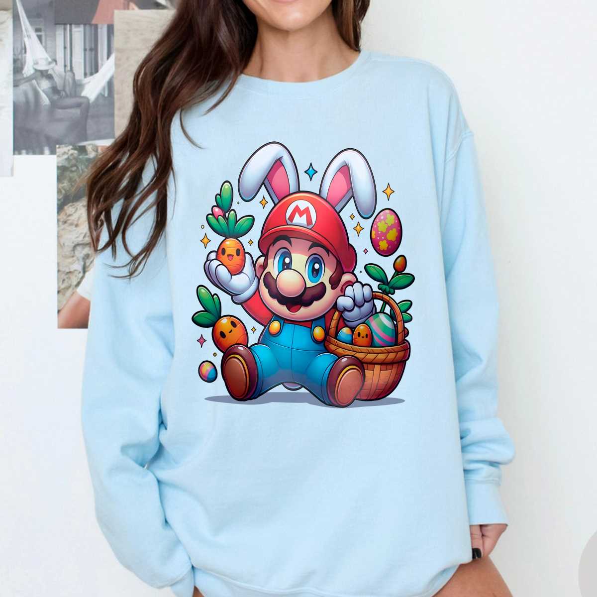 Funny Easter Super Mario Cartoon PNG - Inspire Uplift