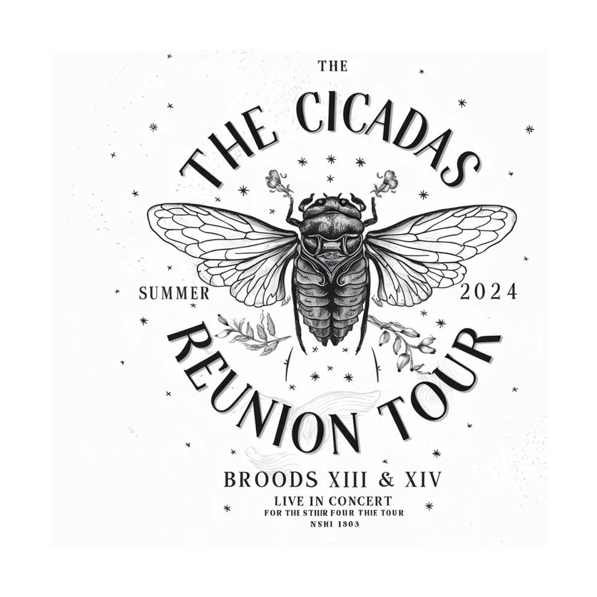 The Cicada Reunion Tour Concert 2024 Brood XIII XIX PNG | Inspire Uplift