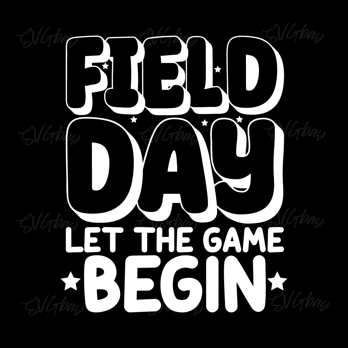 Retro Field Day Let The Game Begin SVG Digital Download File | Inspire ...