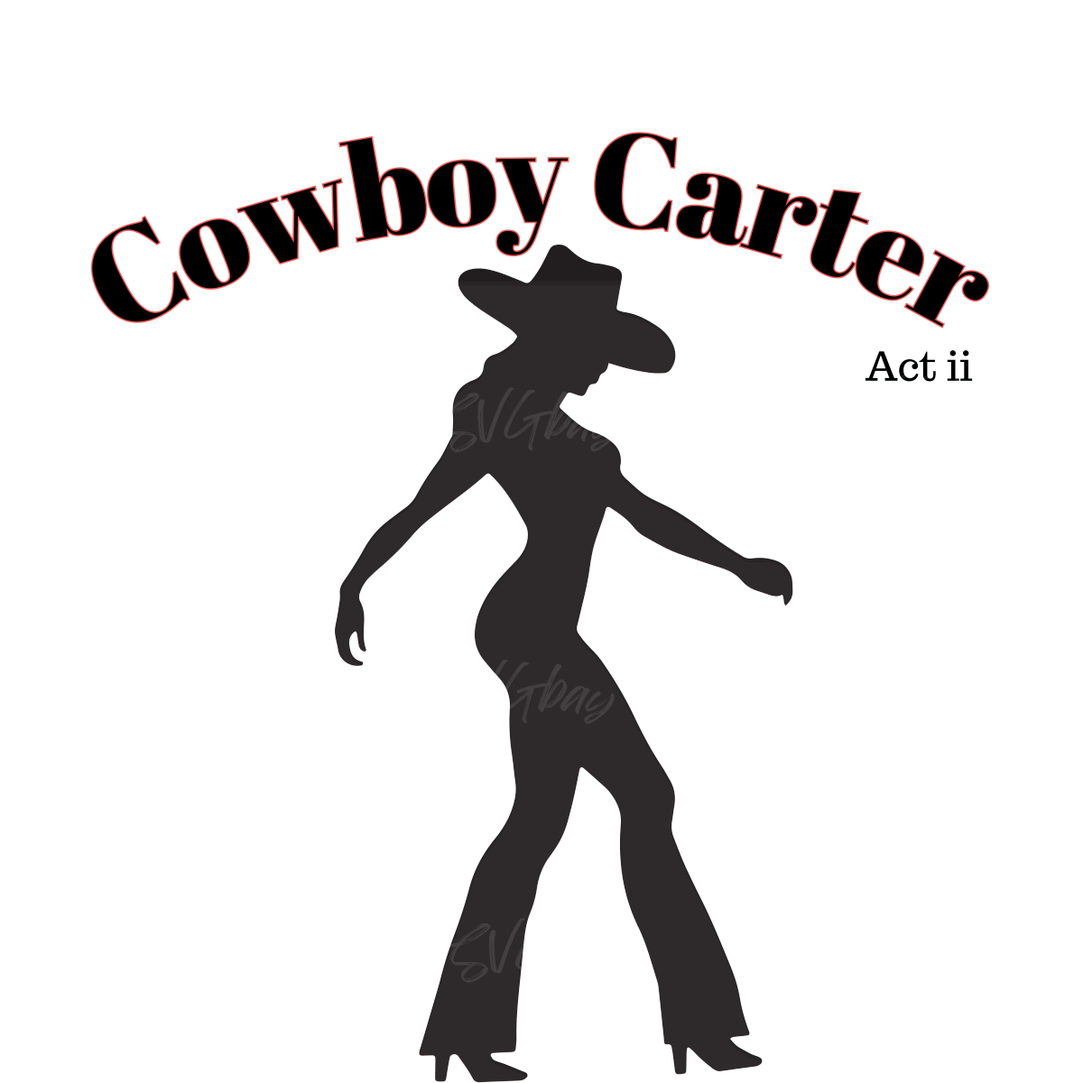 Cowboy Carter SVG Clipart Design Instant Download | Inspire Uplift
