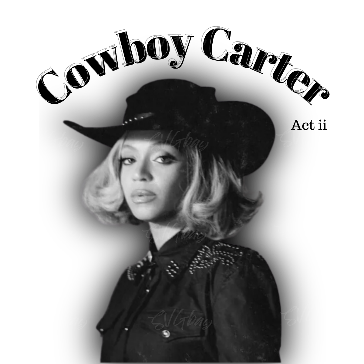 Cowboy Carter SVG Character Instant Download | Inspire Uplift