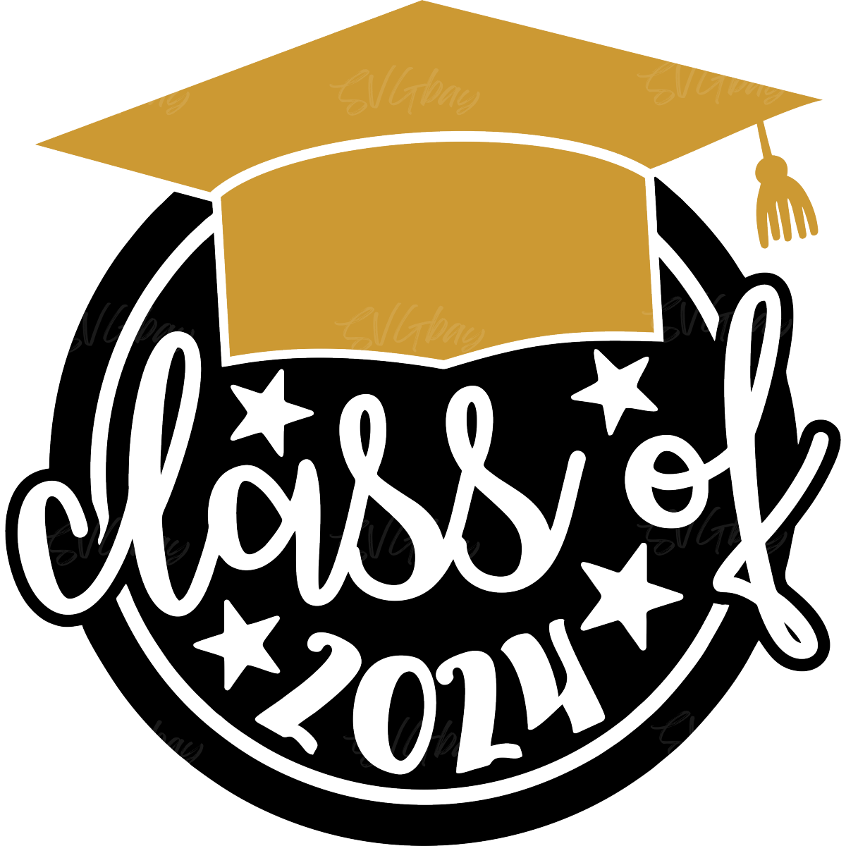 Retro Class Of 2024 Graduation Cap PNG Digital Download File | Inspire ...
