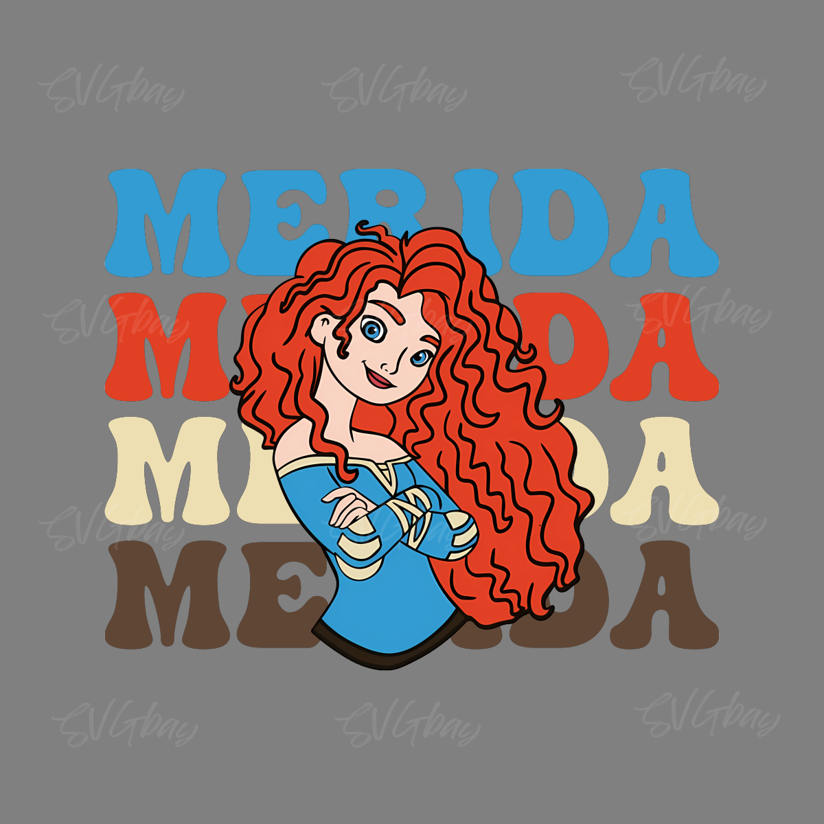 Merida Disney Princess Png Digital Download Files | Inspire Uplift