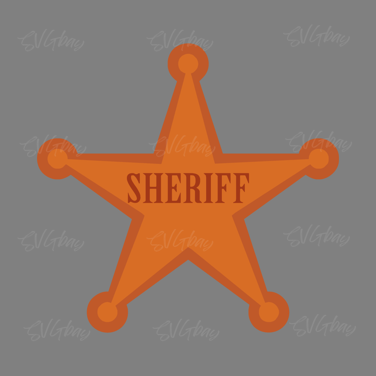 Woody Sheriff Badge Svg | Inspire Uplift