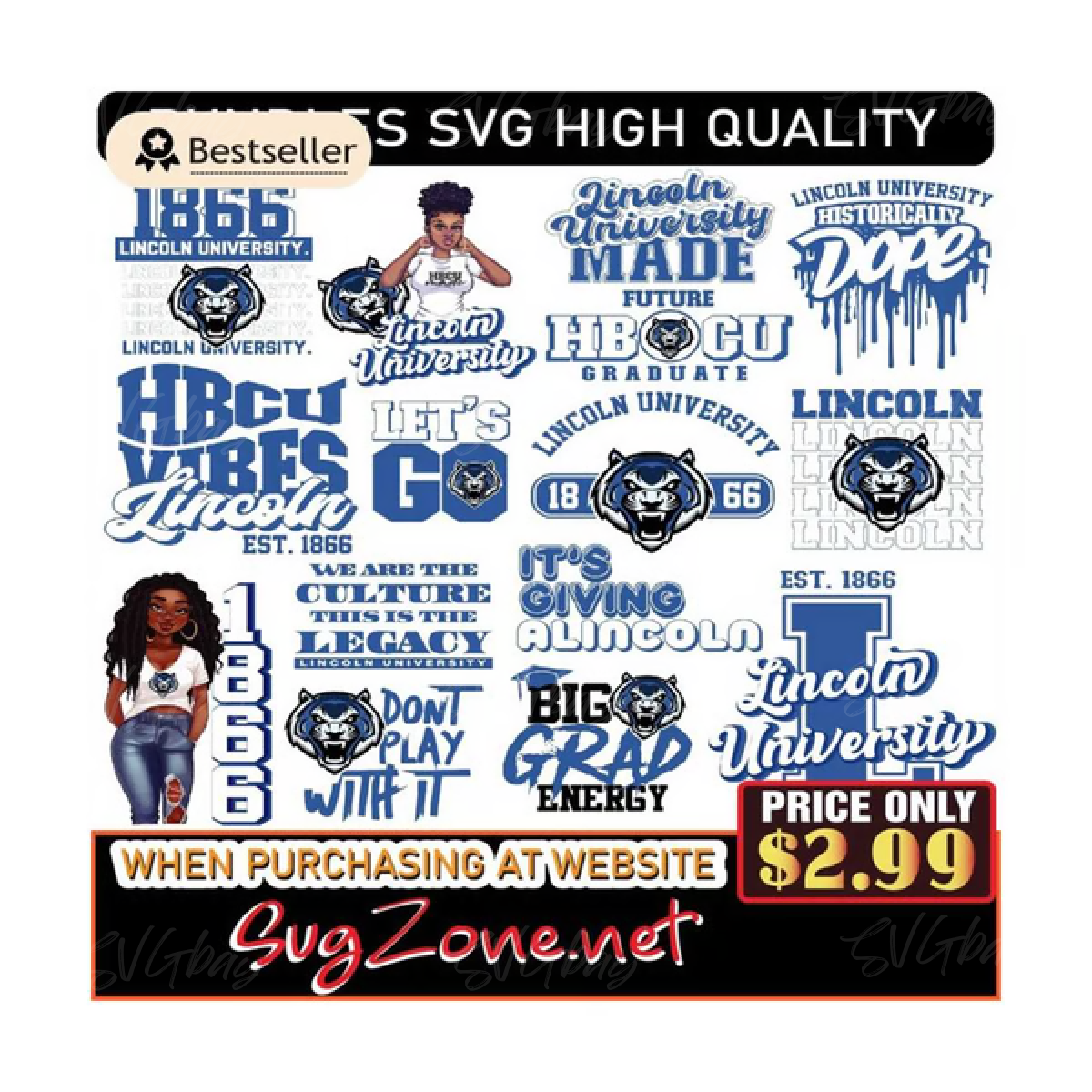 New Hbcu Collection With Lincoln University Of Missouri Svg | Inspire ...