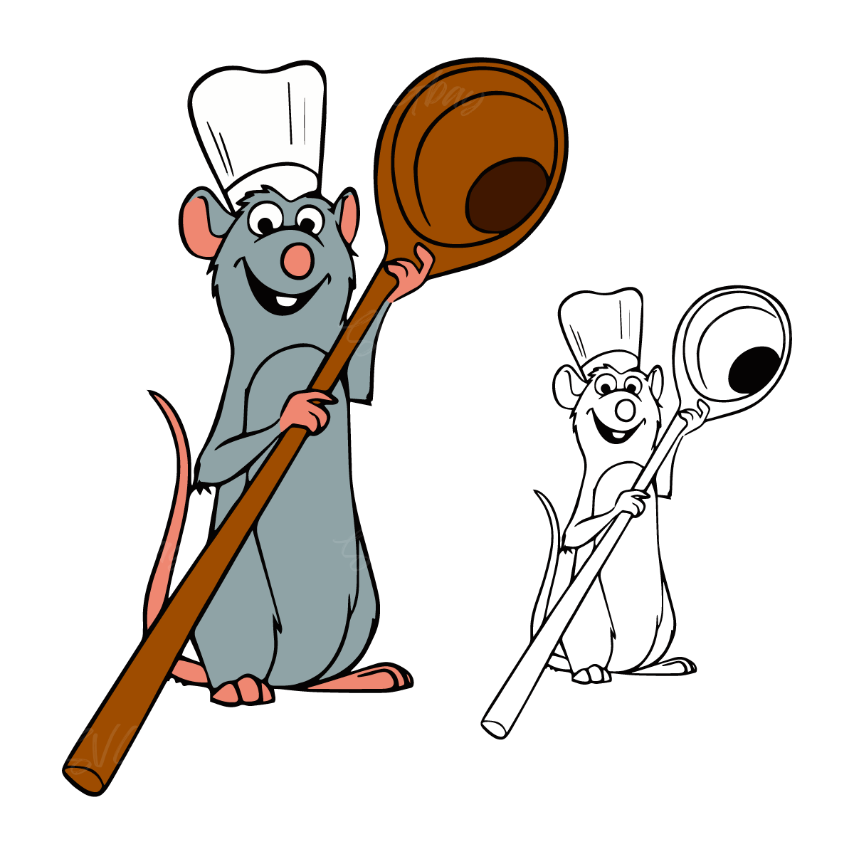 Remy Svg, mouse png shirt files for cricut and silhouette | Inspire Uplift