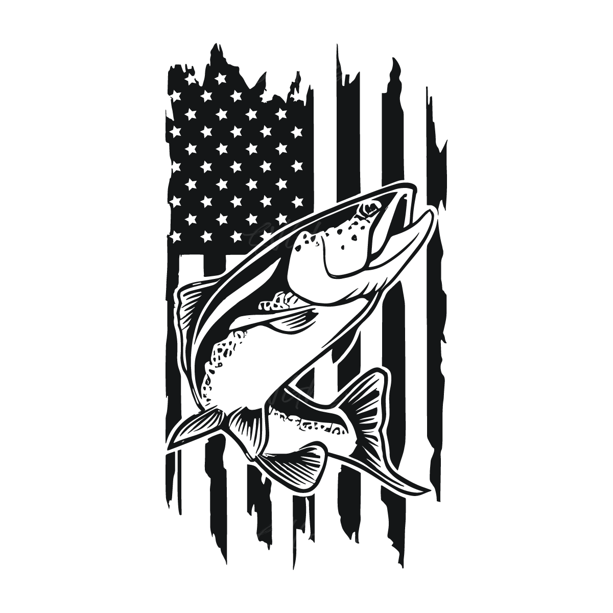 US Trout Fish svg Digital Download Files | Inspire Uplift