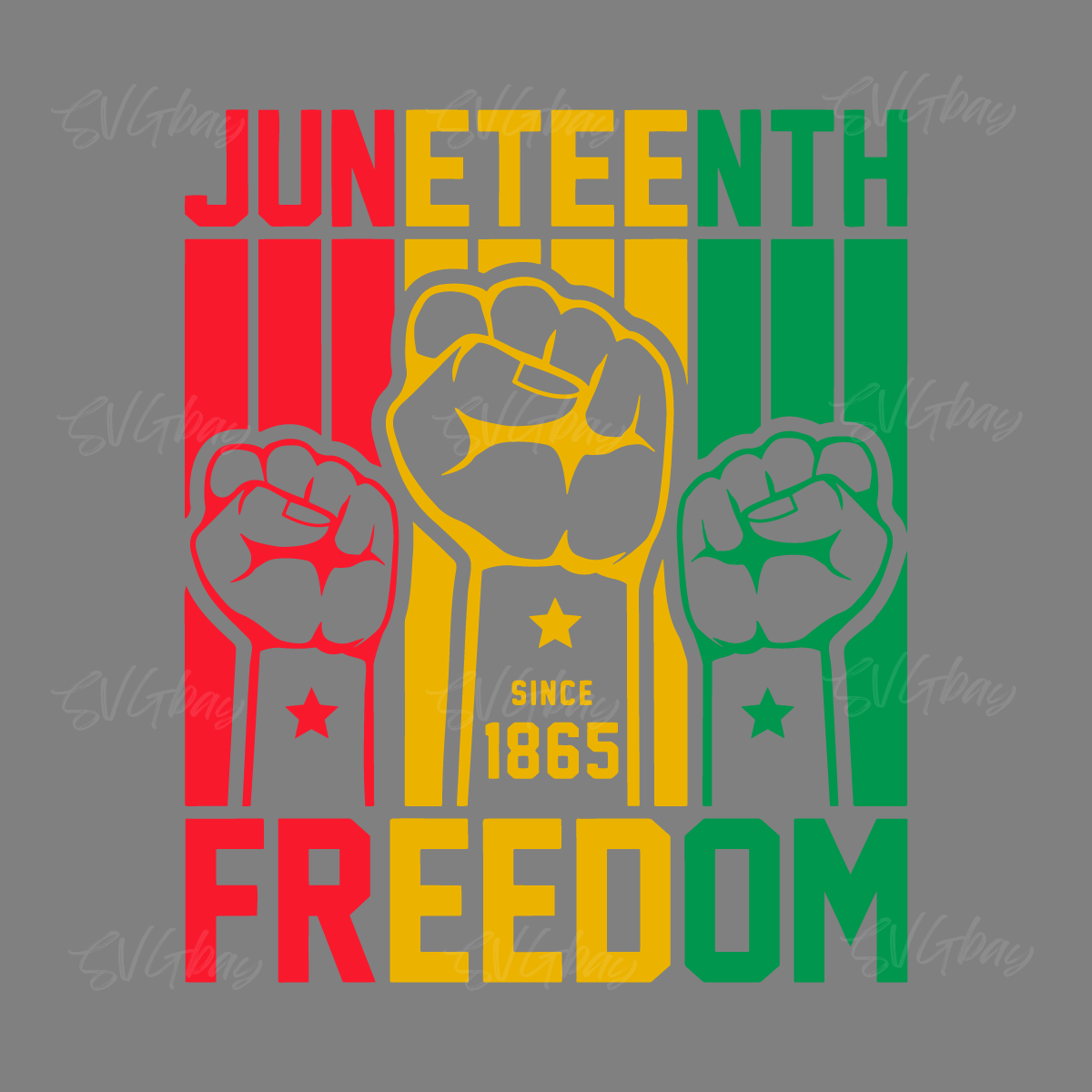 Juneteenth SVG PNG Digital Download Files | Inspire Uplift